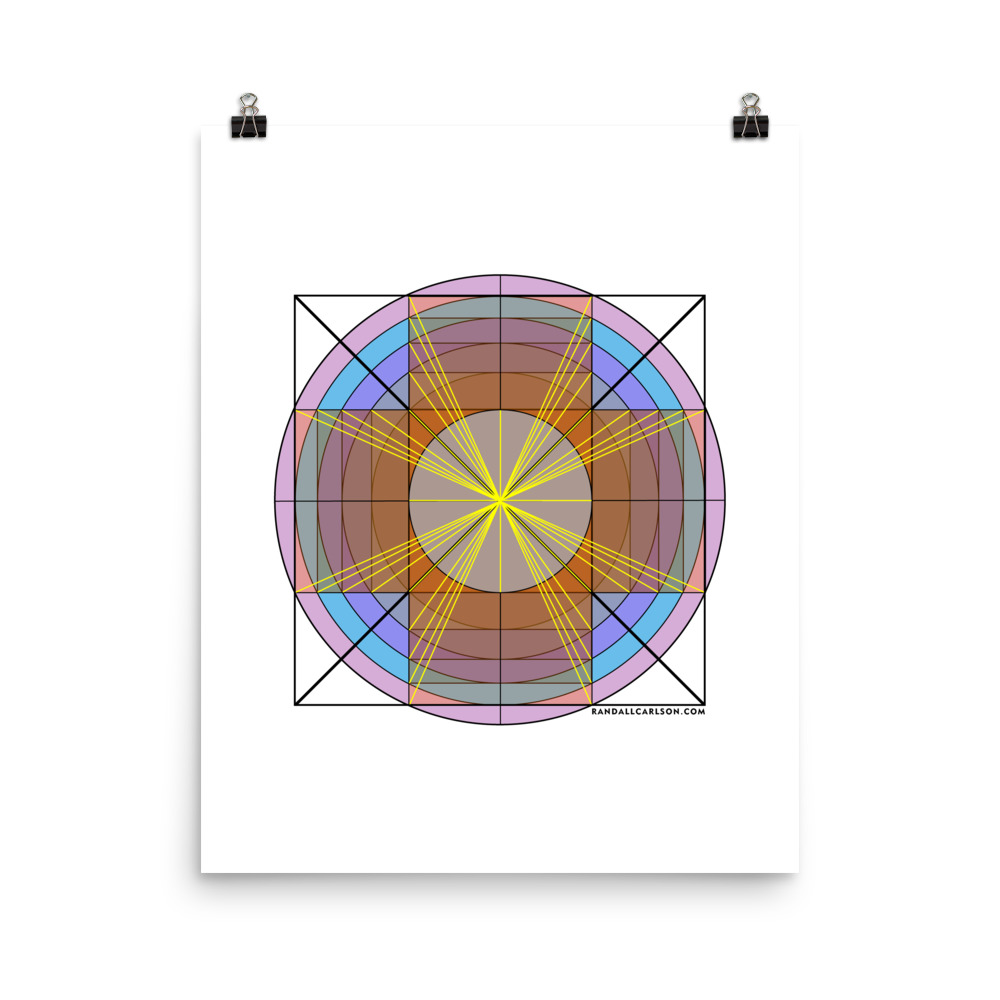 Dynamic Symmetry Poster (Multiple Sizes) - Randall Carlson