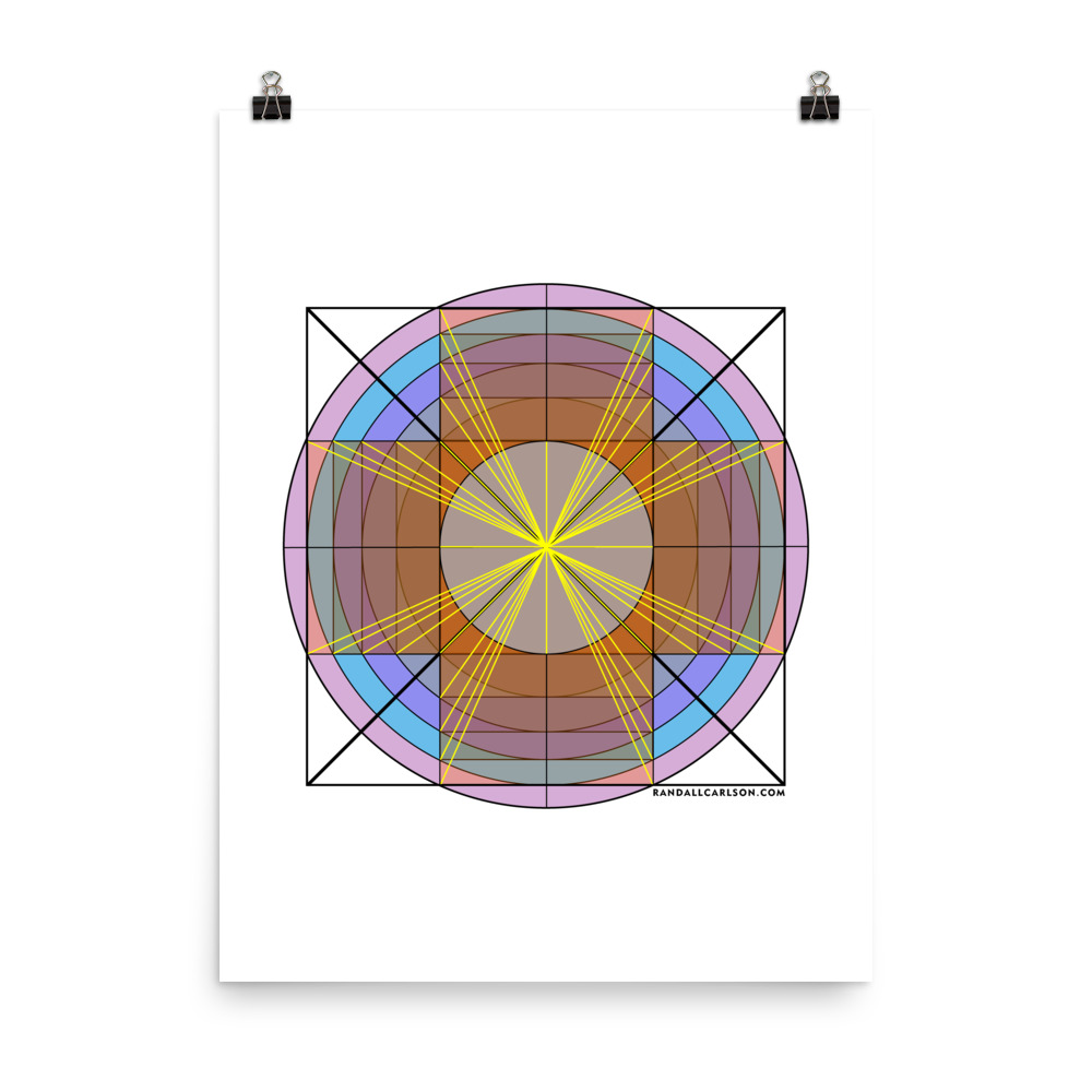 Dynamic Symmetry Poster (Multiple Sizes) - Randall Carlson
