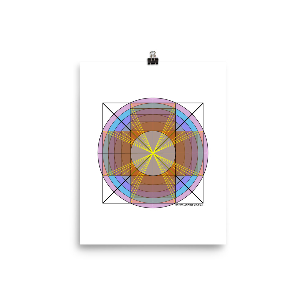 Dynamic Symmetry Poster (Multiple Sizes) - Randall Carlson