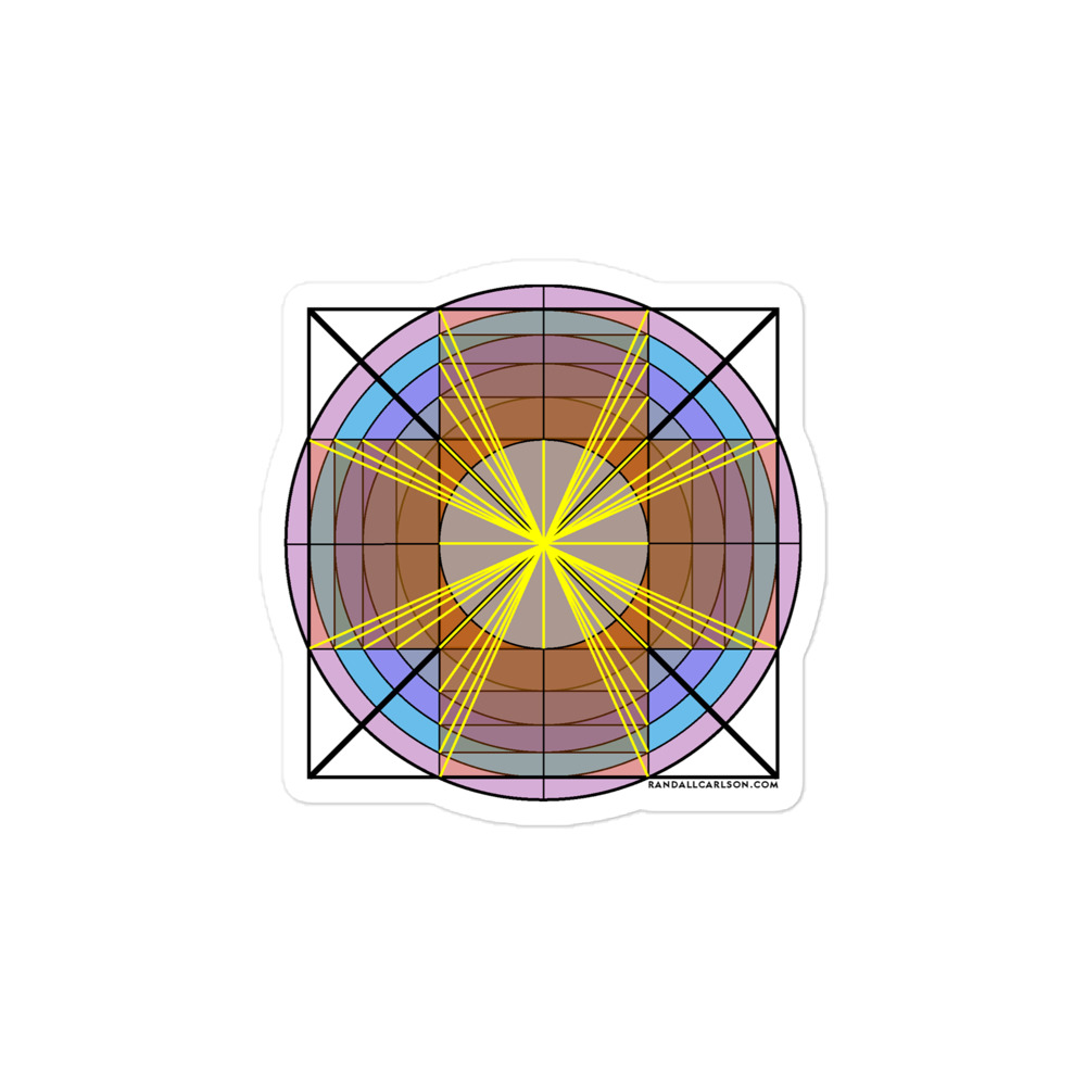 Dynamic Symmetry Sticker (Multiple Sizes) - Randall Carlson