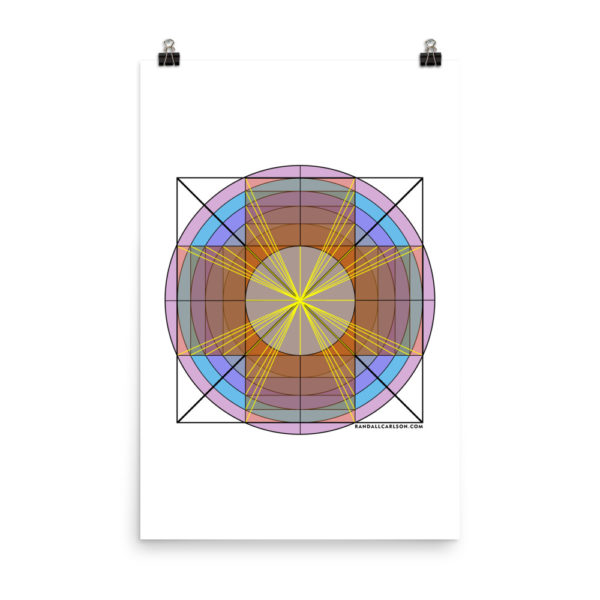 Dynamic Symmetry Poster (Multiple Sizes) - RandallCarlson.com