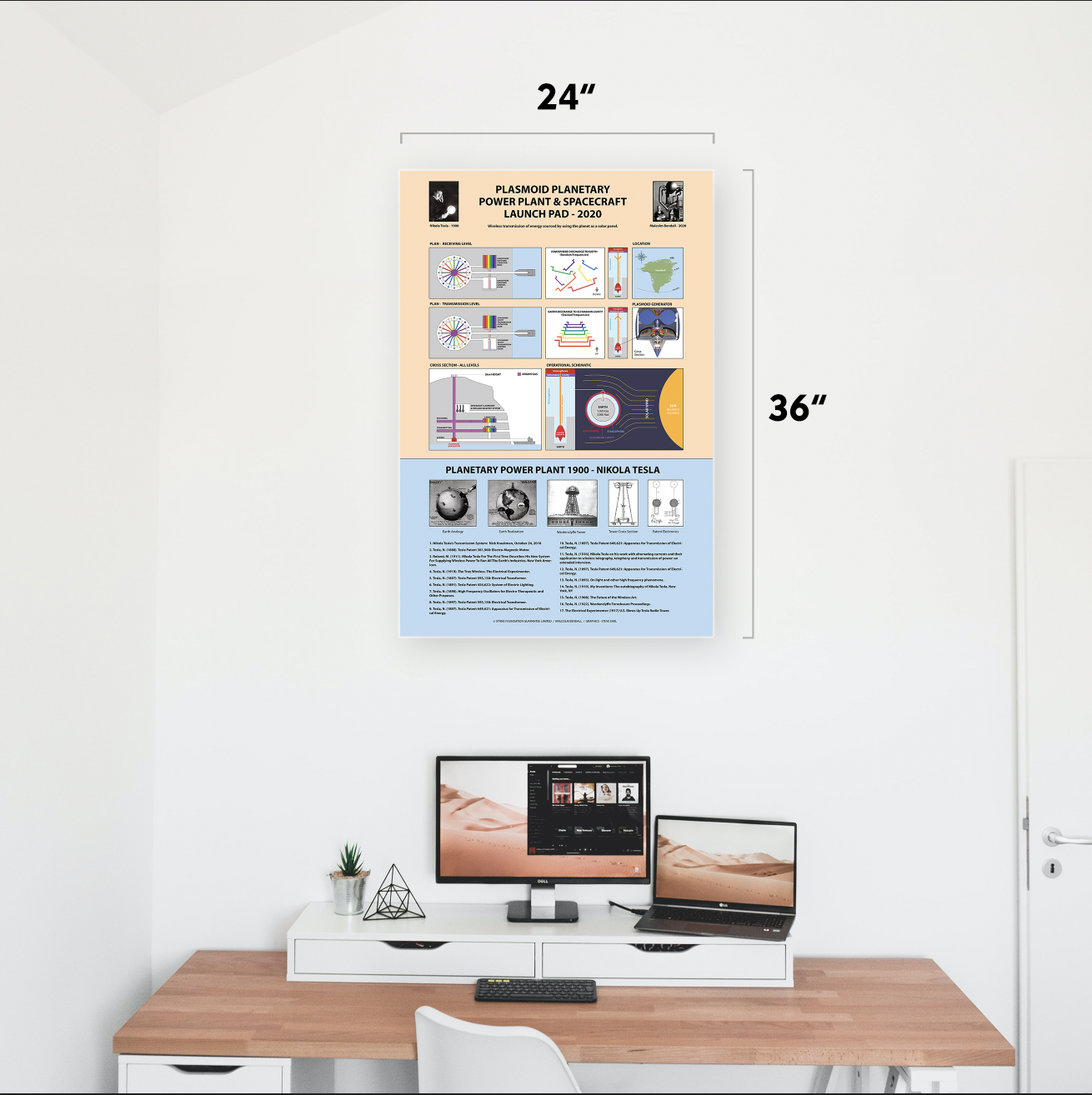 The Plasmoid Planetary Power Plant Poster - RandallCarlson.com